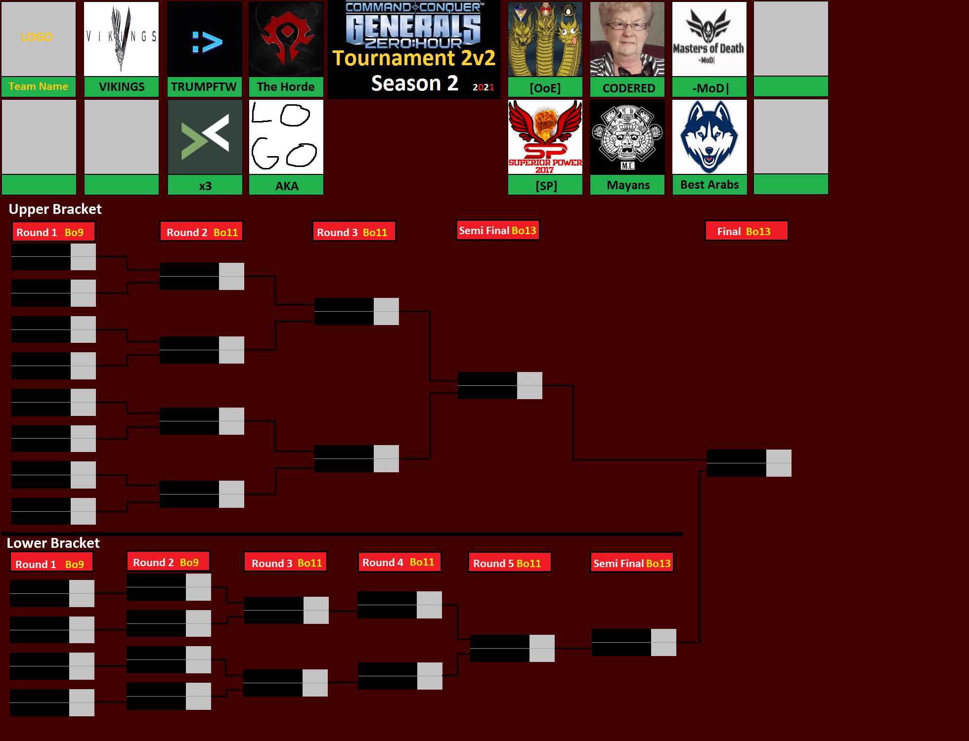[Sign Ups] 2vs2 Tournament - Season 2 - GameReplays.org