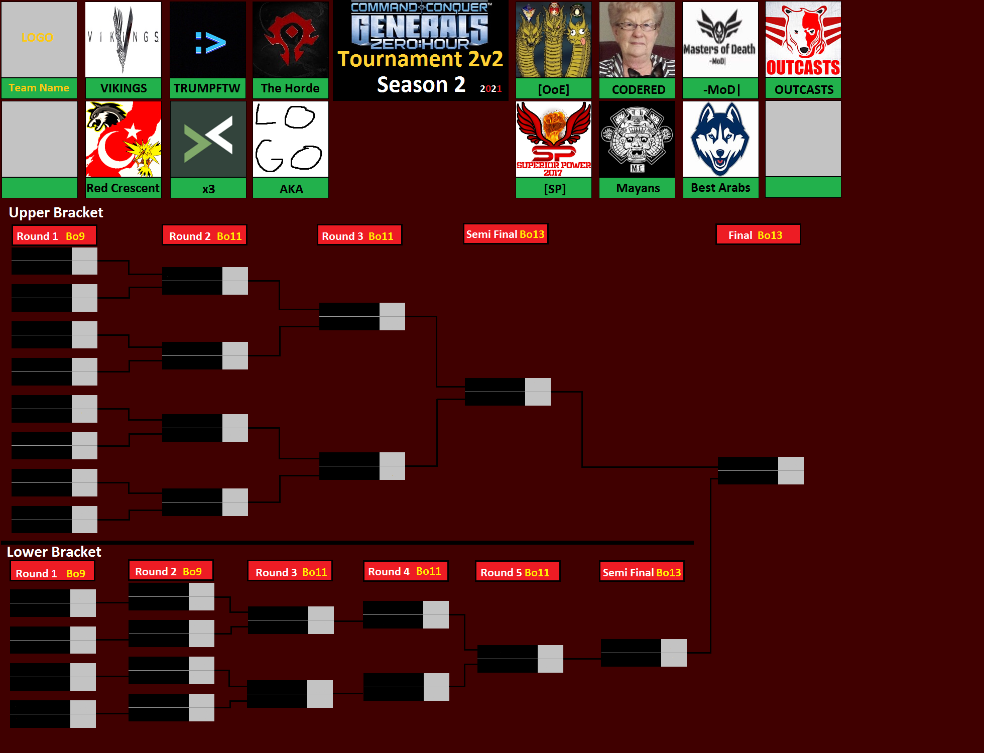 [Sign Ups] 2vs2 Tournament - Season 2 - GameReplays.org