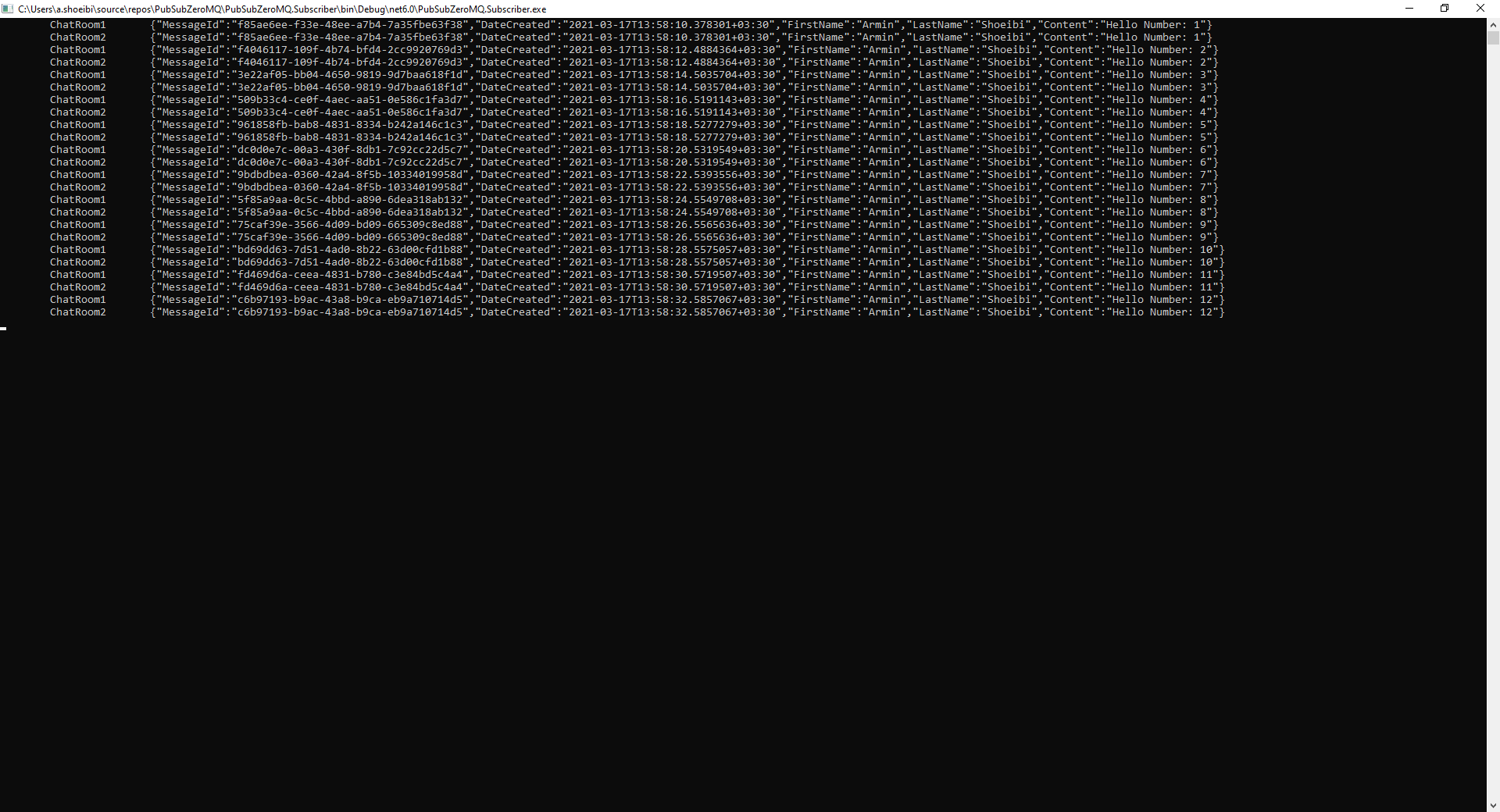 GitHub - ArminShoeibi/PubSubZeroMQ: Pub Sub Pattern With Zero MQ
